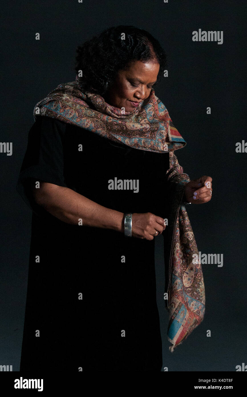 Jamaican poet Lorna Goodison attends a photocall during the Edinburgh ...