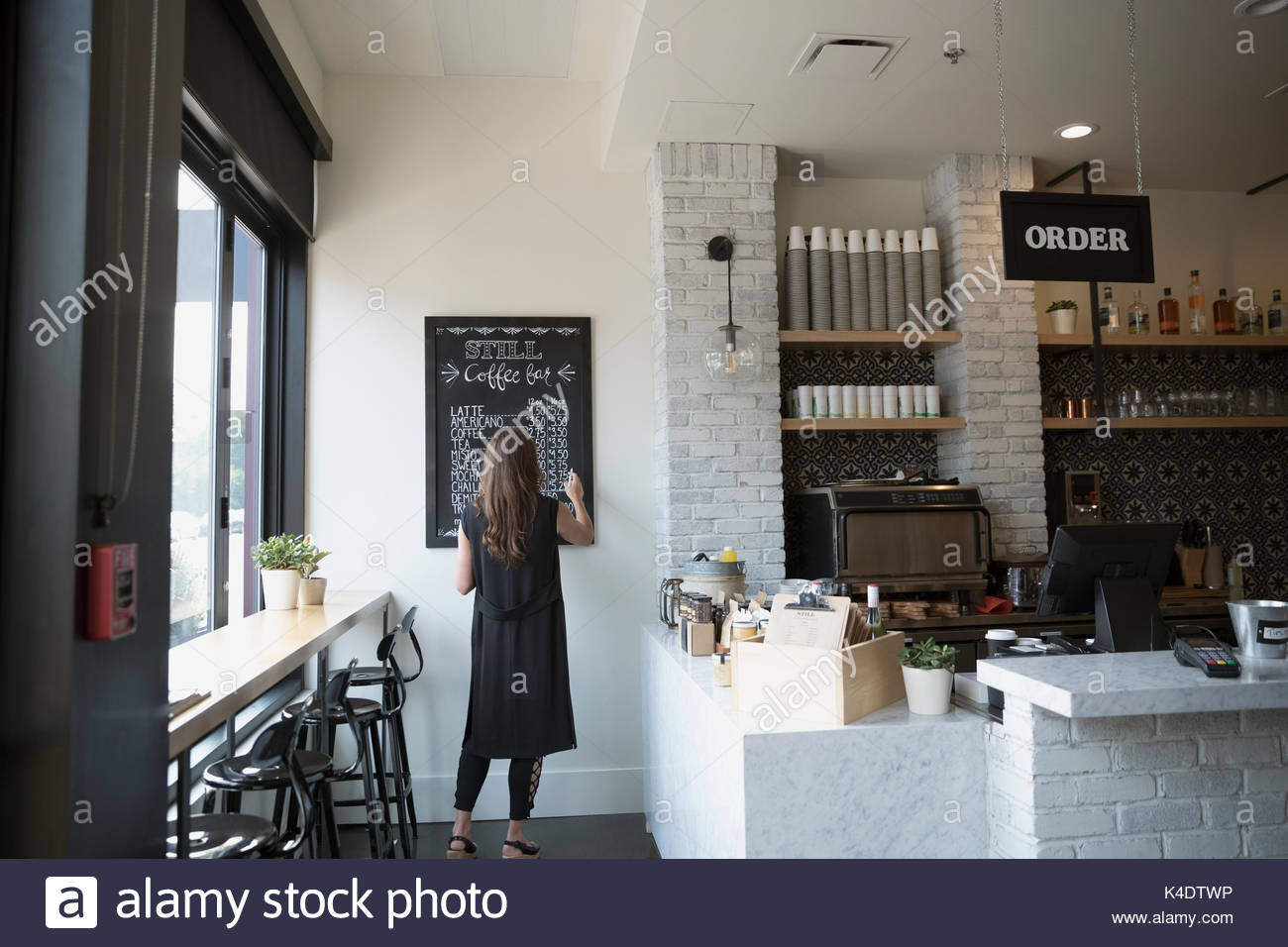 Cafe blackboard menu hi-res stock photography and images - Alamy