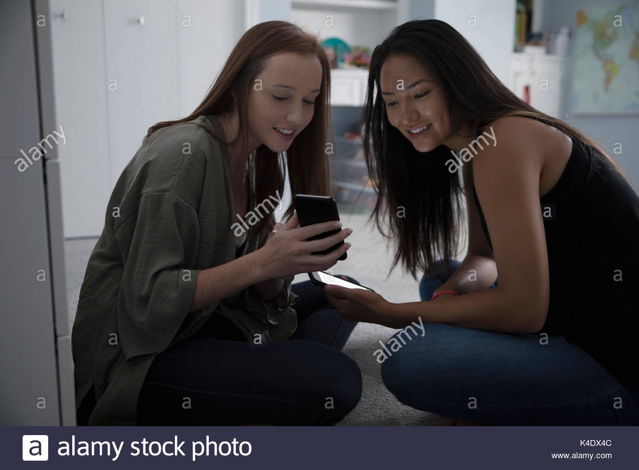 Communication holding smiling sitting listening showing hi-res stock ...