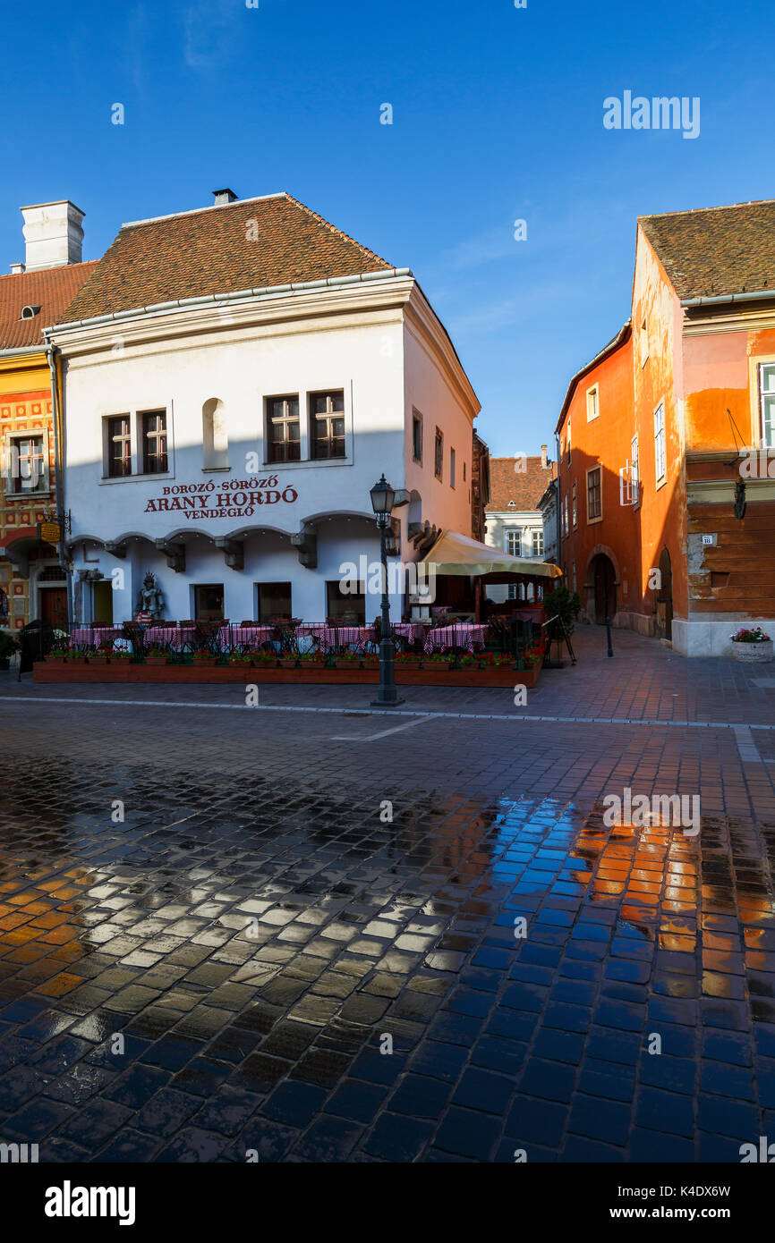 Morning view of the historic town centre of Buda in present day ...