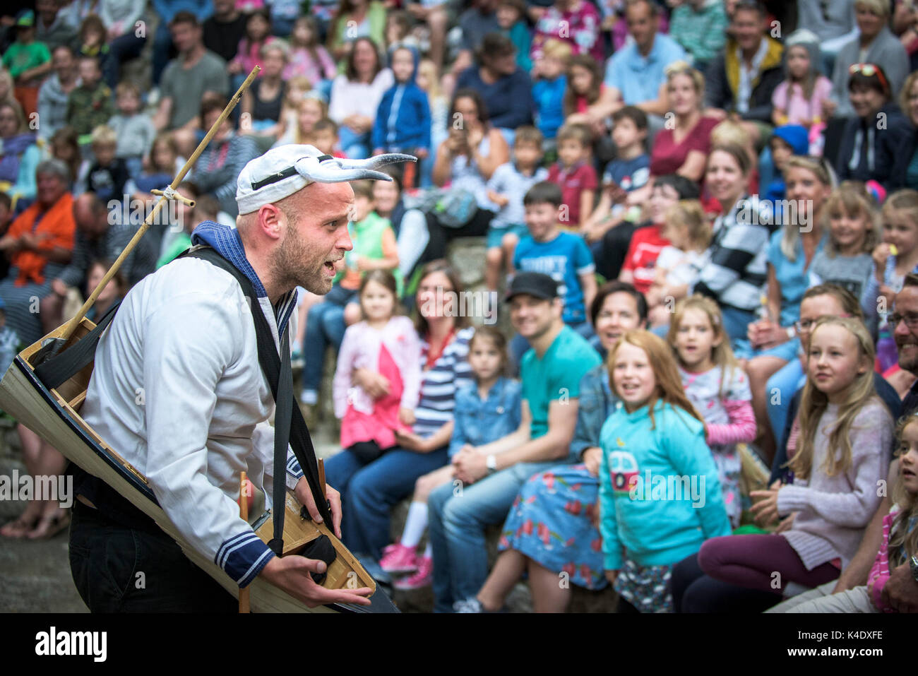 Trebah Garden, Cornwall - actors performing in The Smartest Giant in ...