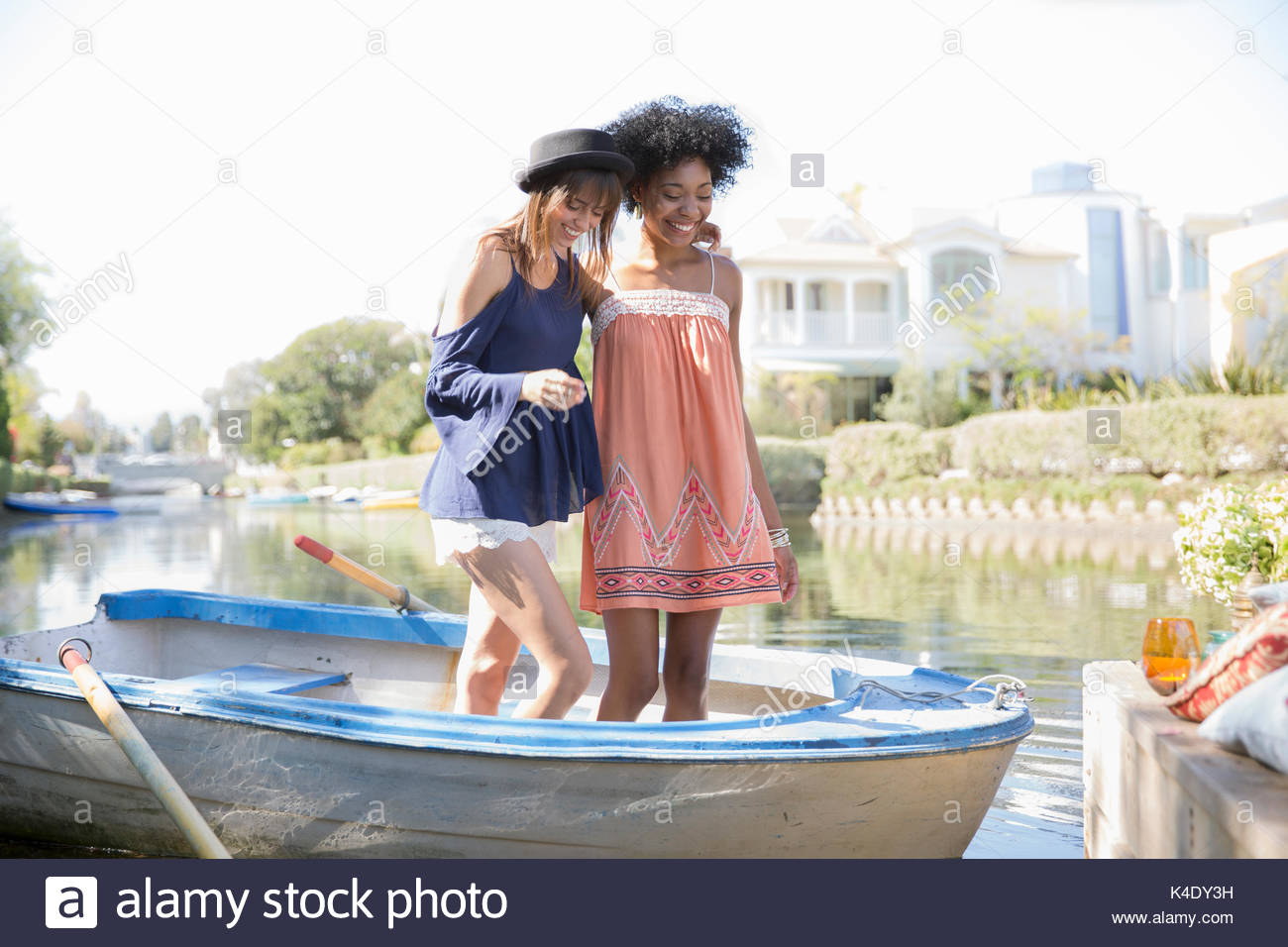 Summer day rowboat hi-res stock photography and images - Alamy