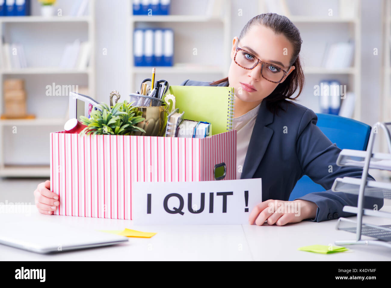 Resigning from job hi-res stock photography and images - Alamy