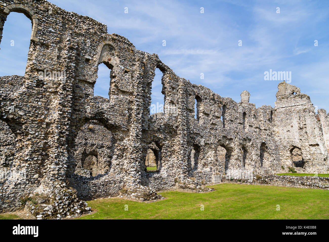 Remains of Castle Acre Priory in the heart of the Norfolk countryside ...