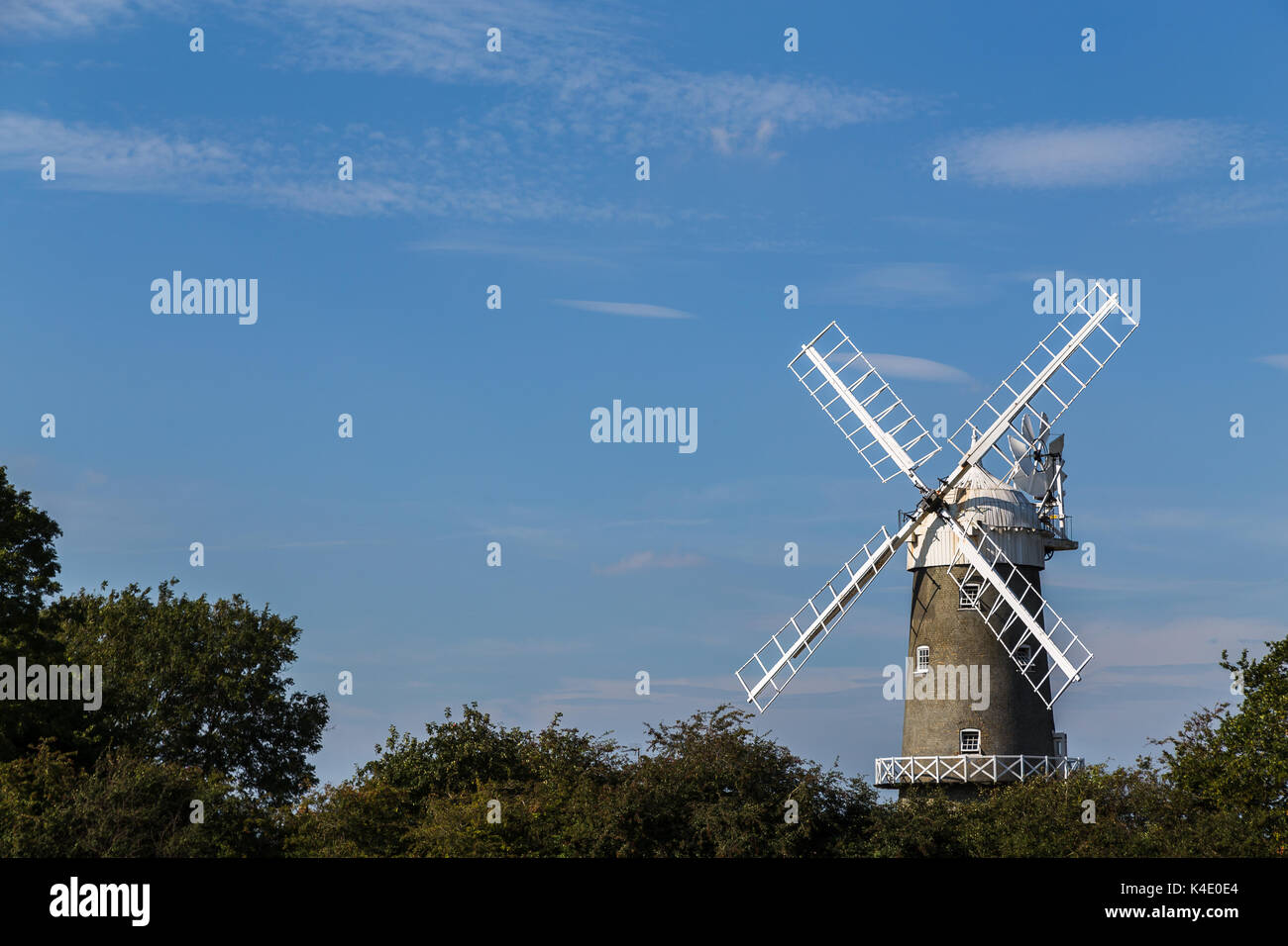 Great Bircham Windmill, a a Grade II listed five storey tower mill ...