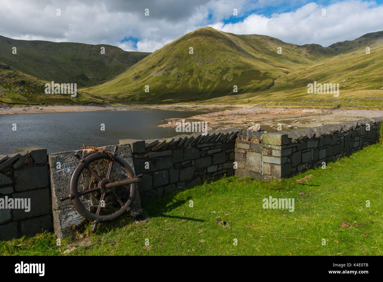 Lingmell End from the dam across Kentmere Reservoir Stock Photo - Alamy