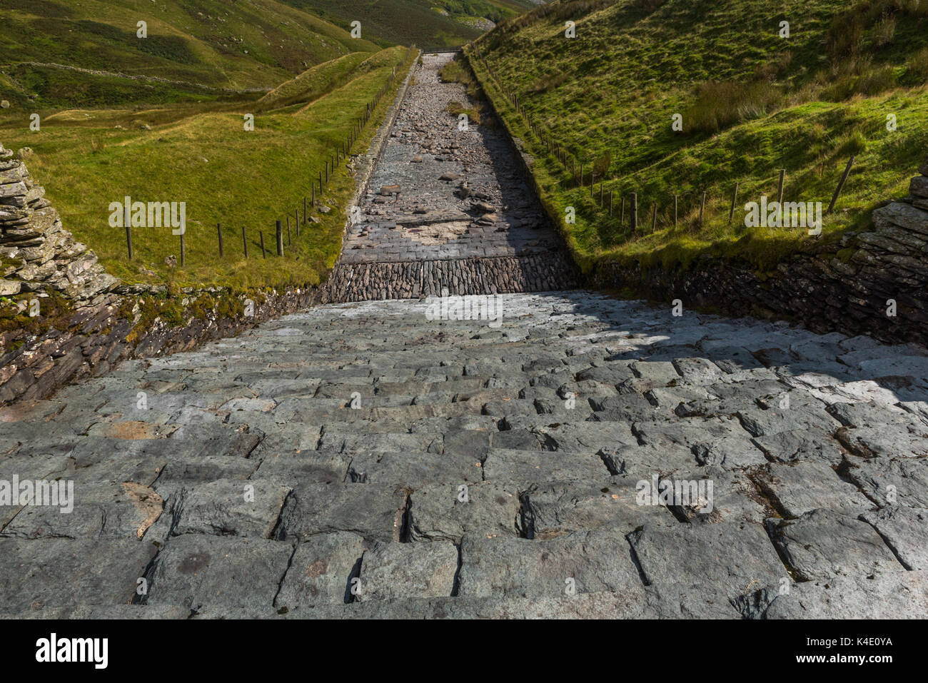 The Spillway from Kentmere Reservoir Stock Photo - Alamy