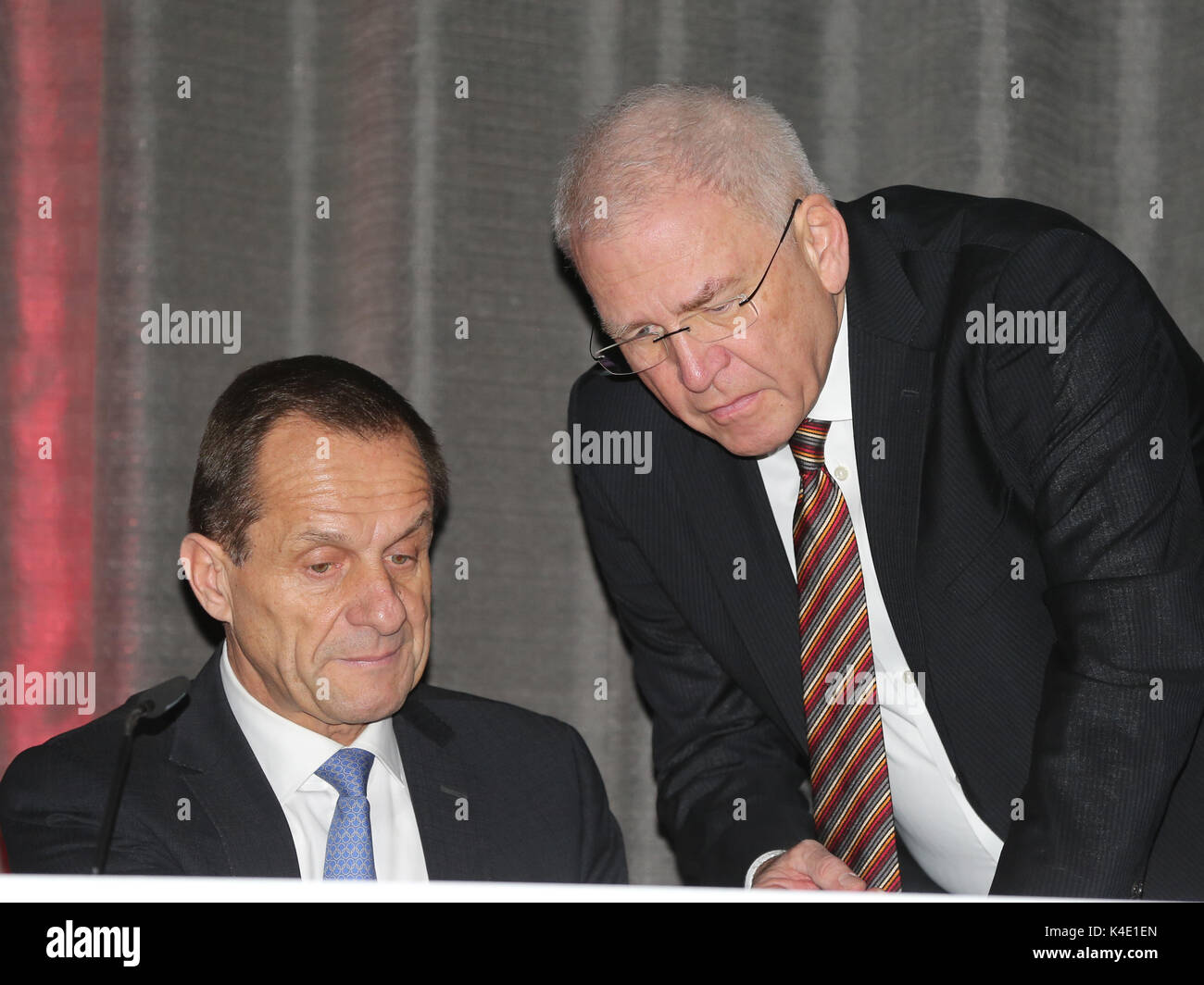 Dr Michael Vesper And Alfons Hörmann Stock Photo - Alamy