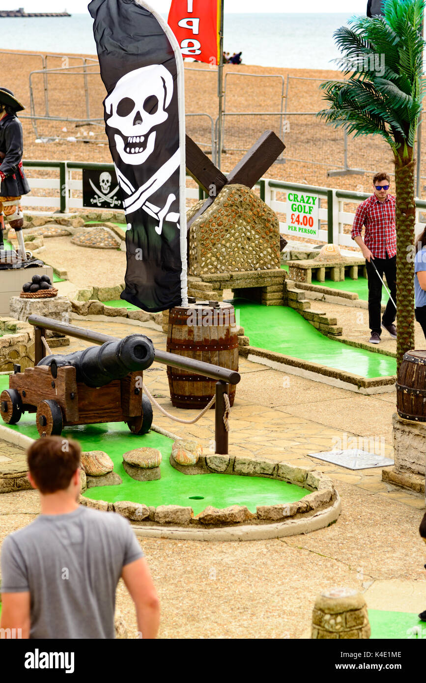Brighton seafront crazy golf hi-res stock photography and images - Alamy