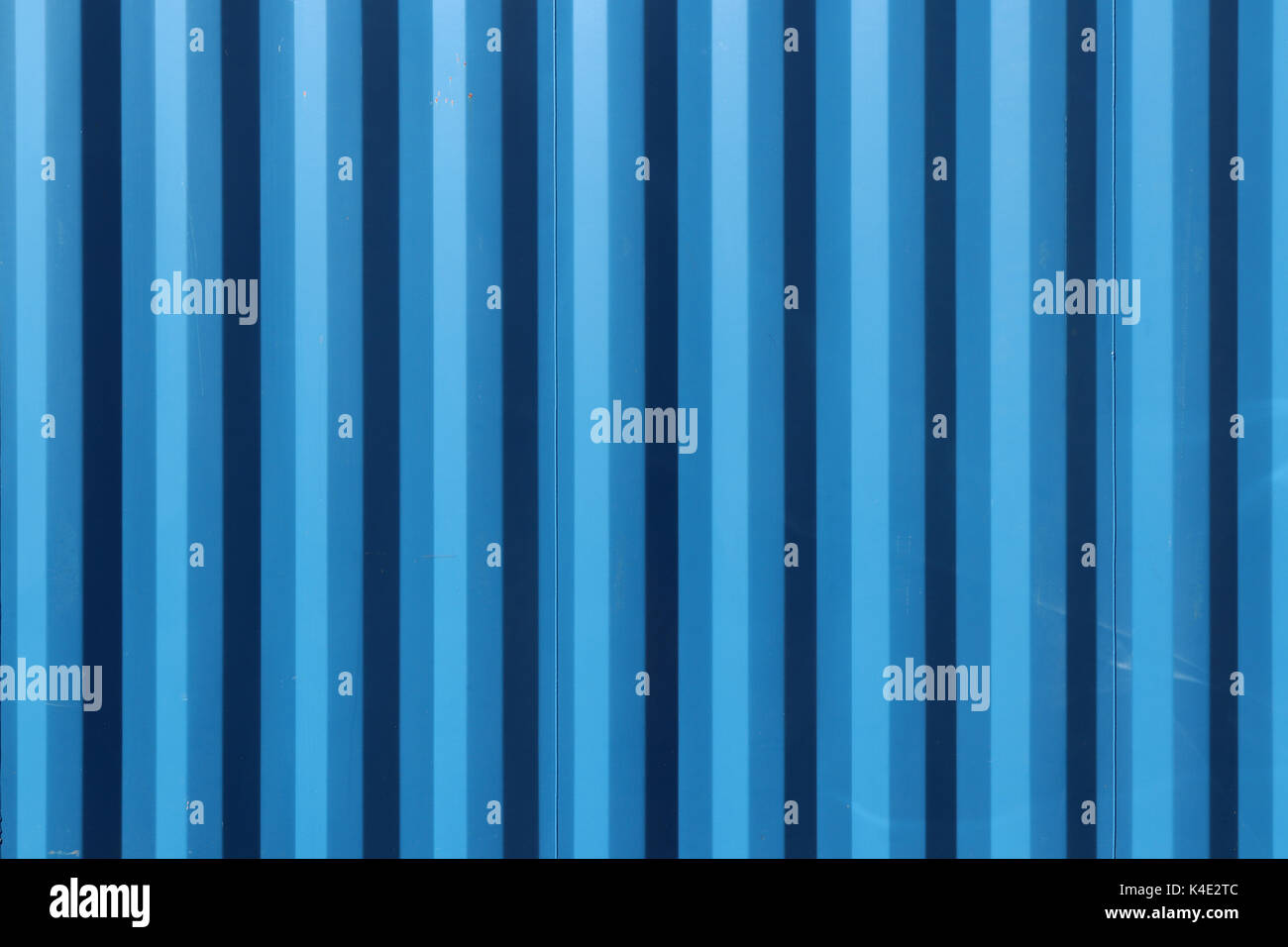 Blue Painted Corrugated Steel Fence Texture Wall Stock Photo - Alamy