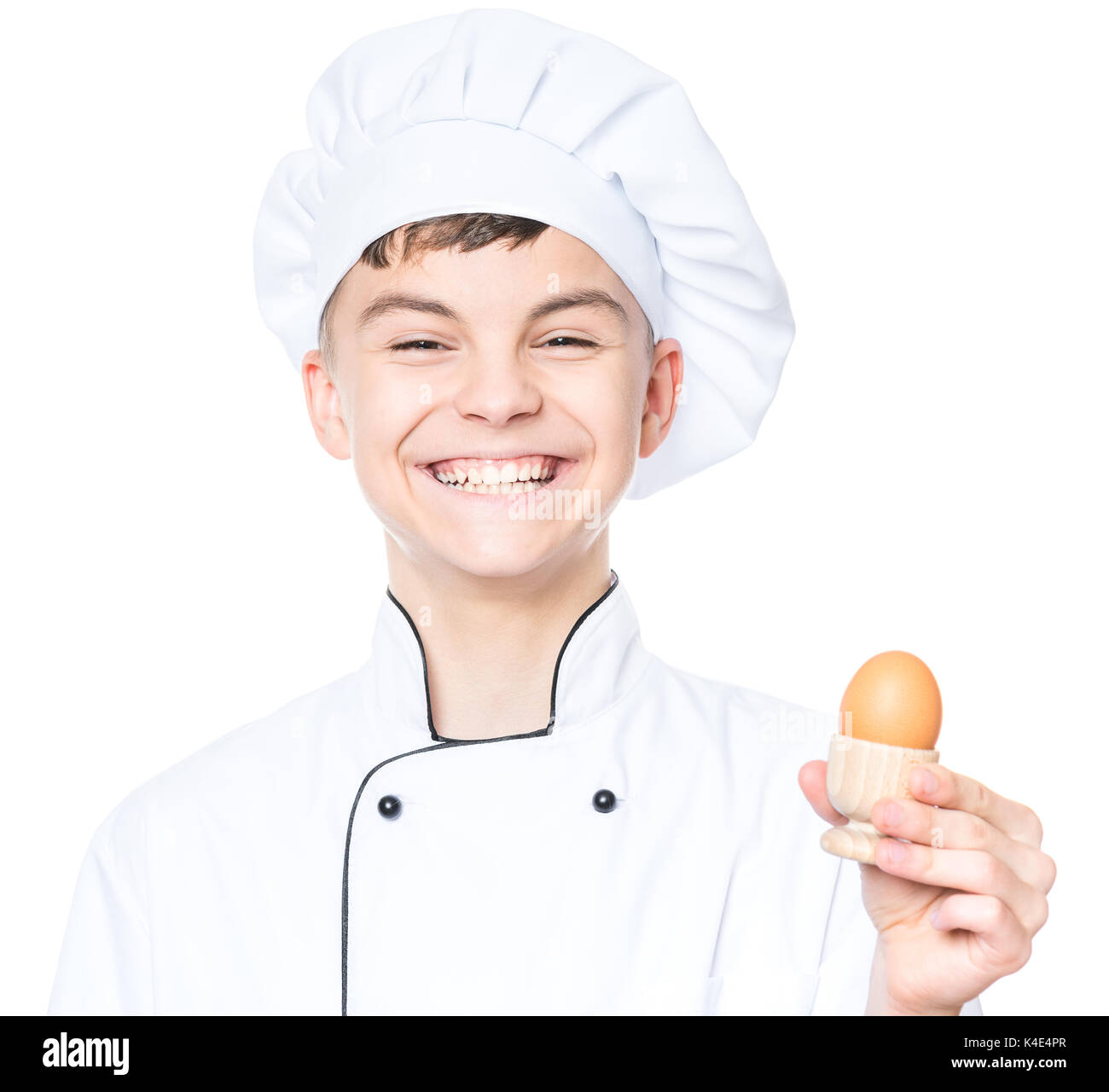 Teen chef male egg hi-res stock photography and images - Alamy