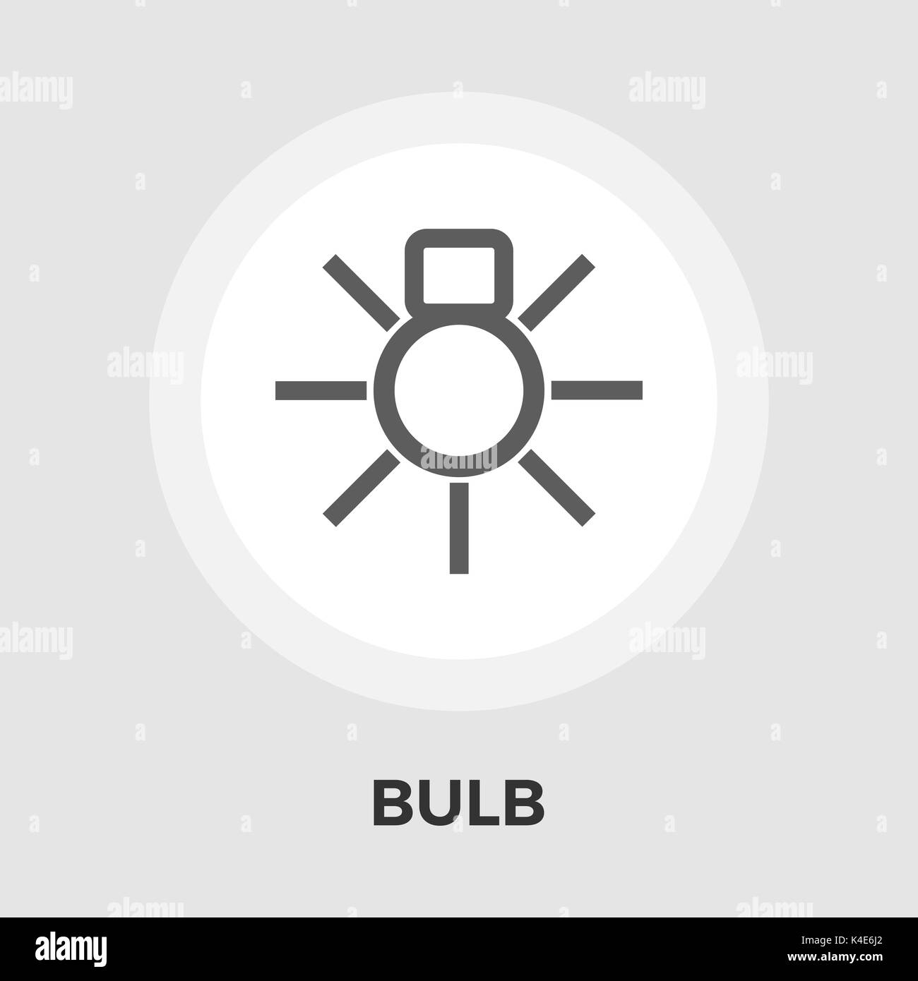 Lighting equipment icon flat Black and White Stock Photos & Images - Alamy
