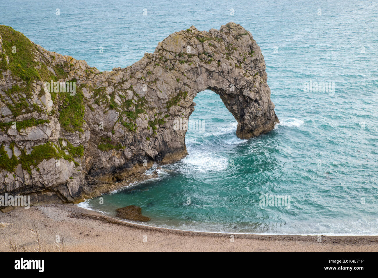 A view of the magnificent Durdle Door along the Jurassic Coastline in ...