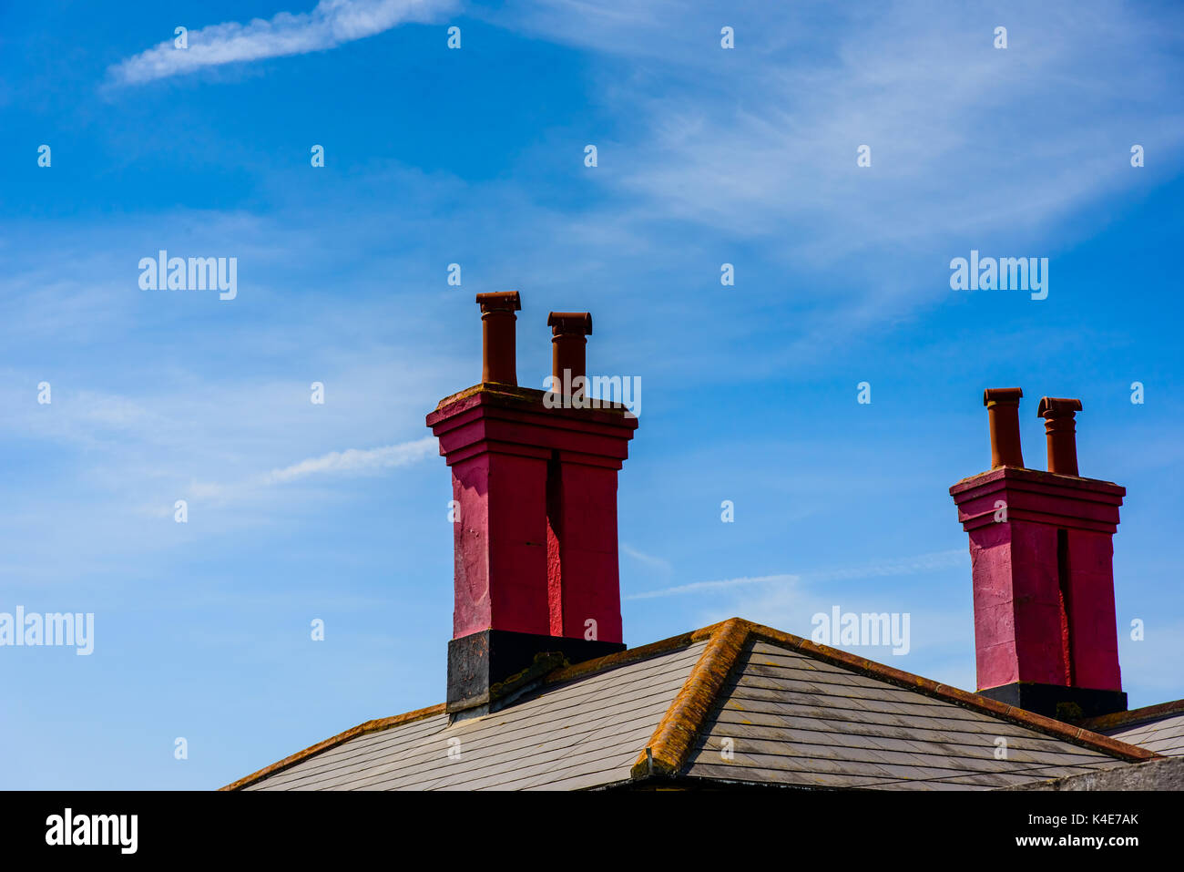 Four chimney stacks hi-res stock photography and images - Alamy