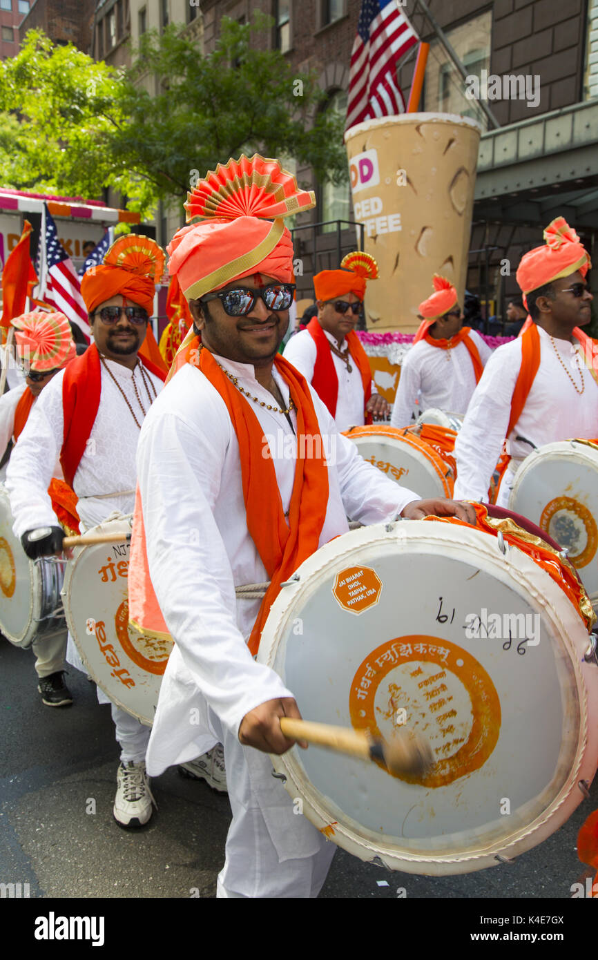 Indians in NY City come out for the annual Indian Independence Day ...
