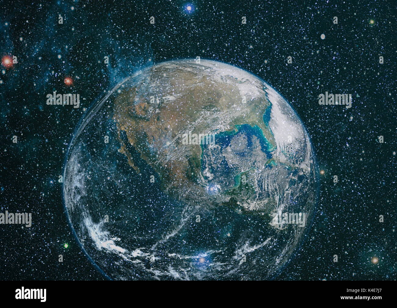 The Earth from space. This image elements furnished by NASA Stock Photo ...