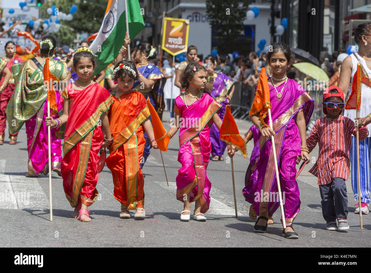 Indians in NY City come out for the annual Indian Independence Day ...