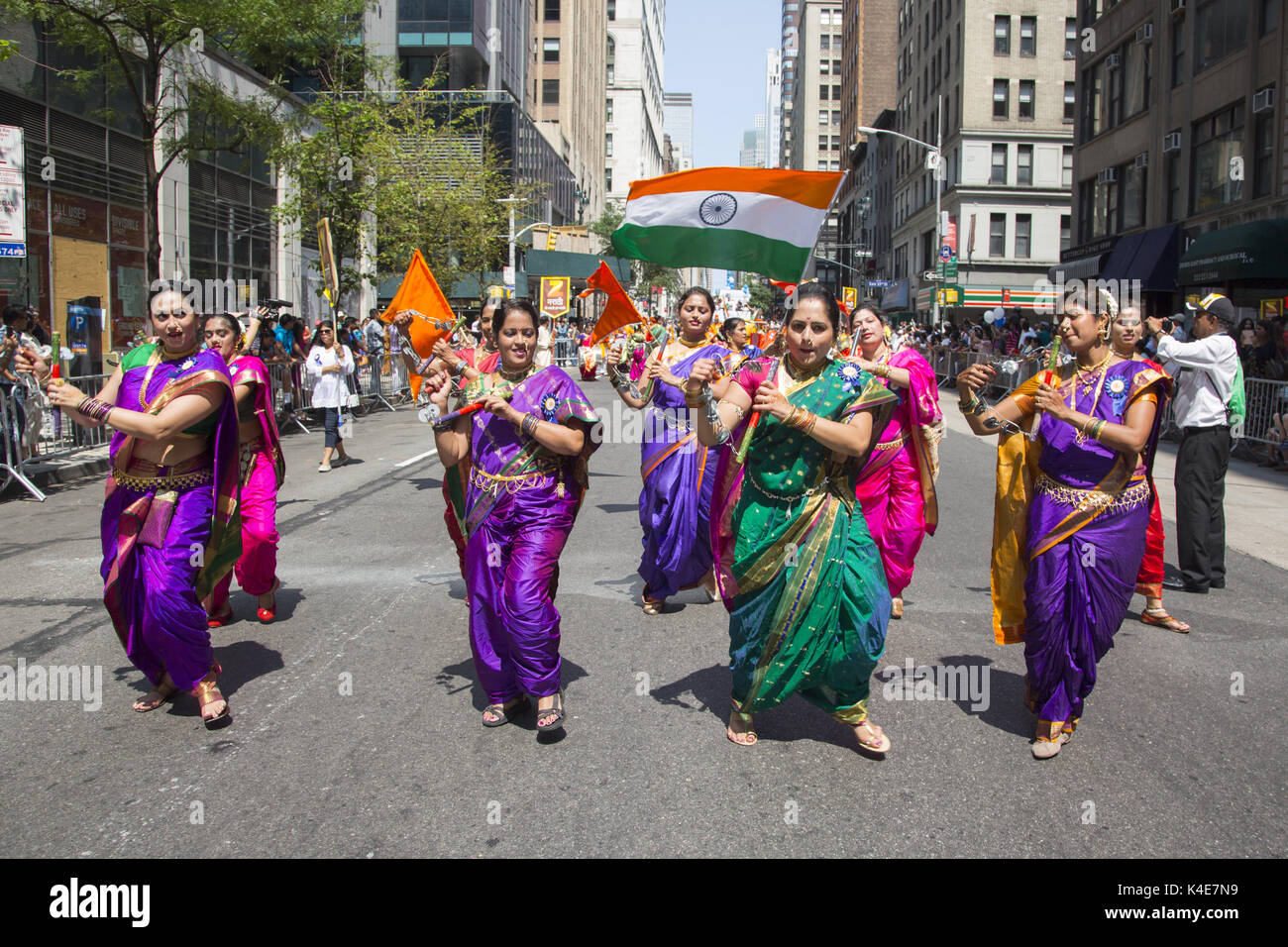 Indians in NY City come out for the annual Indian Independence Day ...