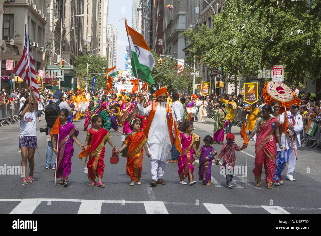 Indians in NY City come out for the annual Indian Independence Day ...