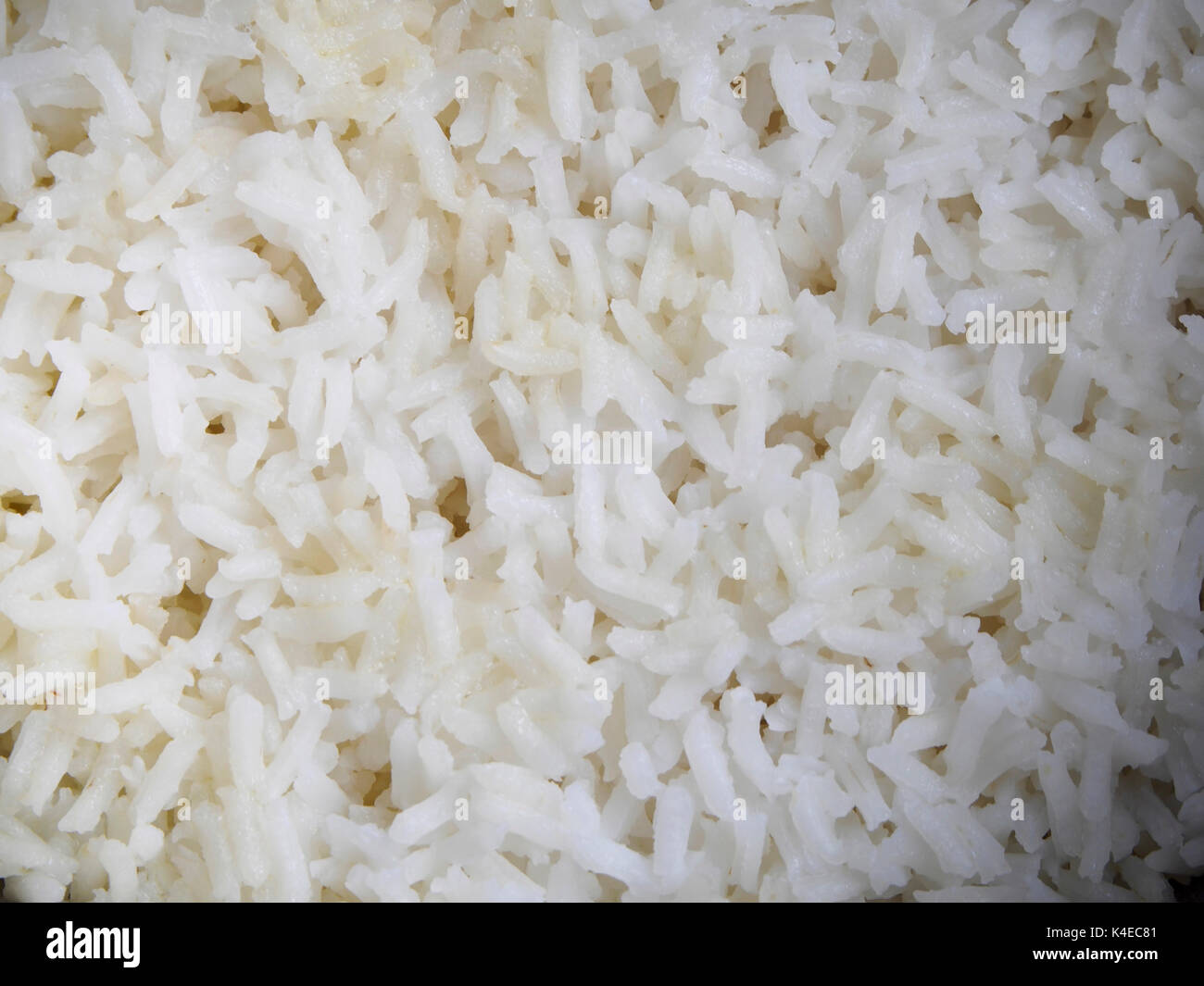 white rice cooked texture Stock Photo - Alamy