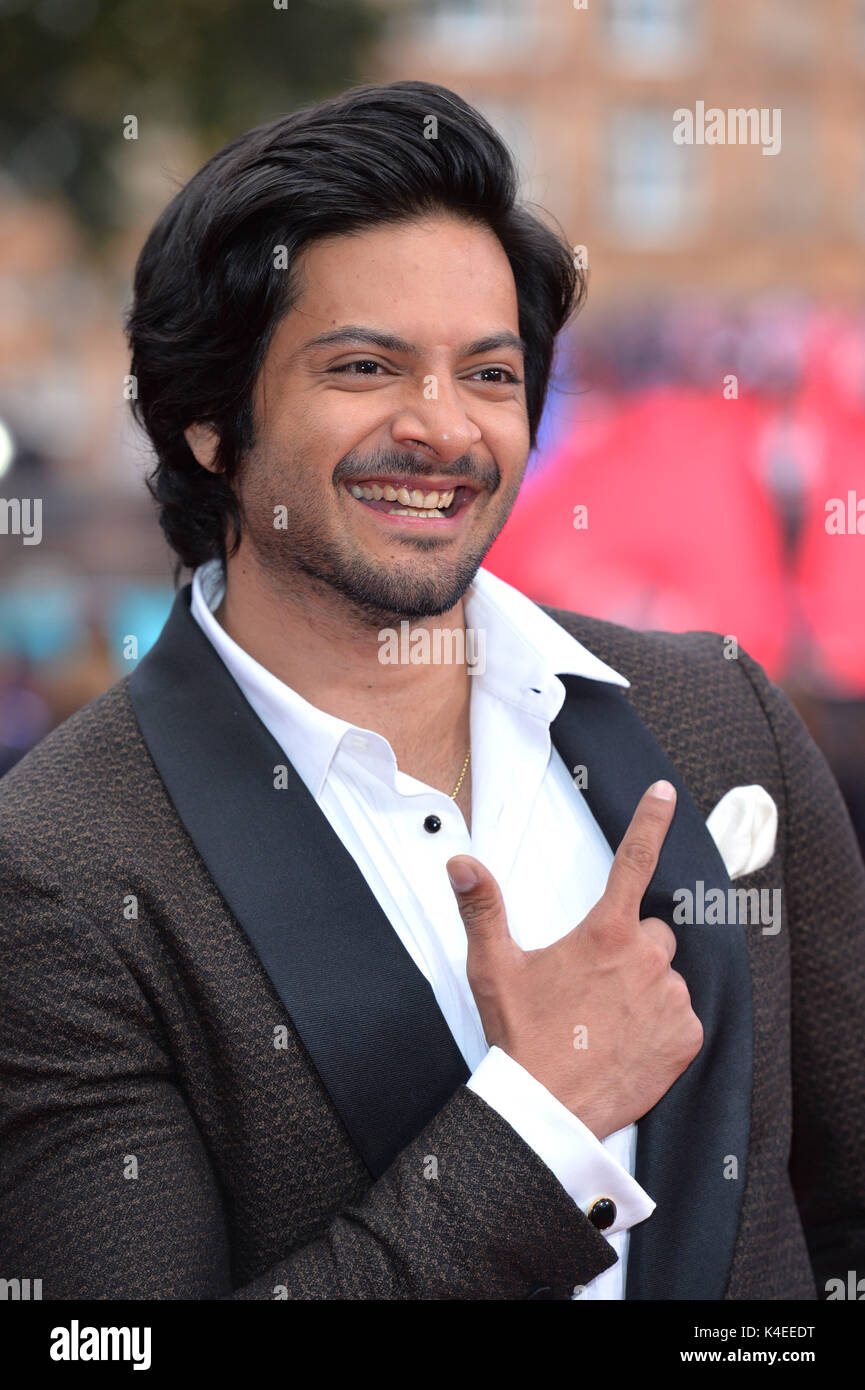 Ali Fazal arriving at the Victoria & Abdul premiere at the Odeon Cinema ...