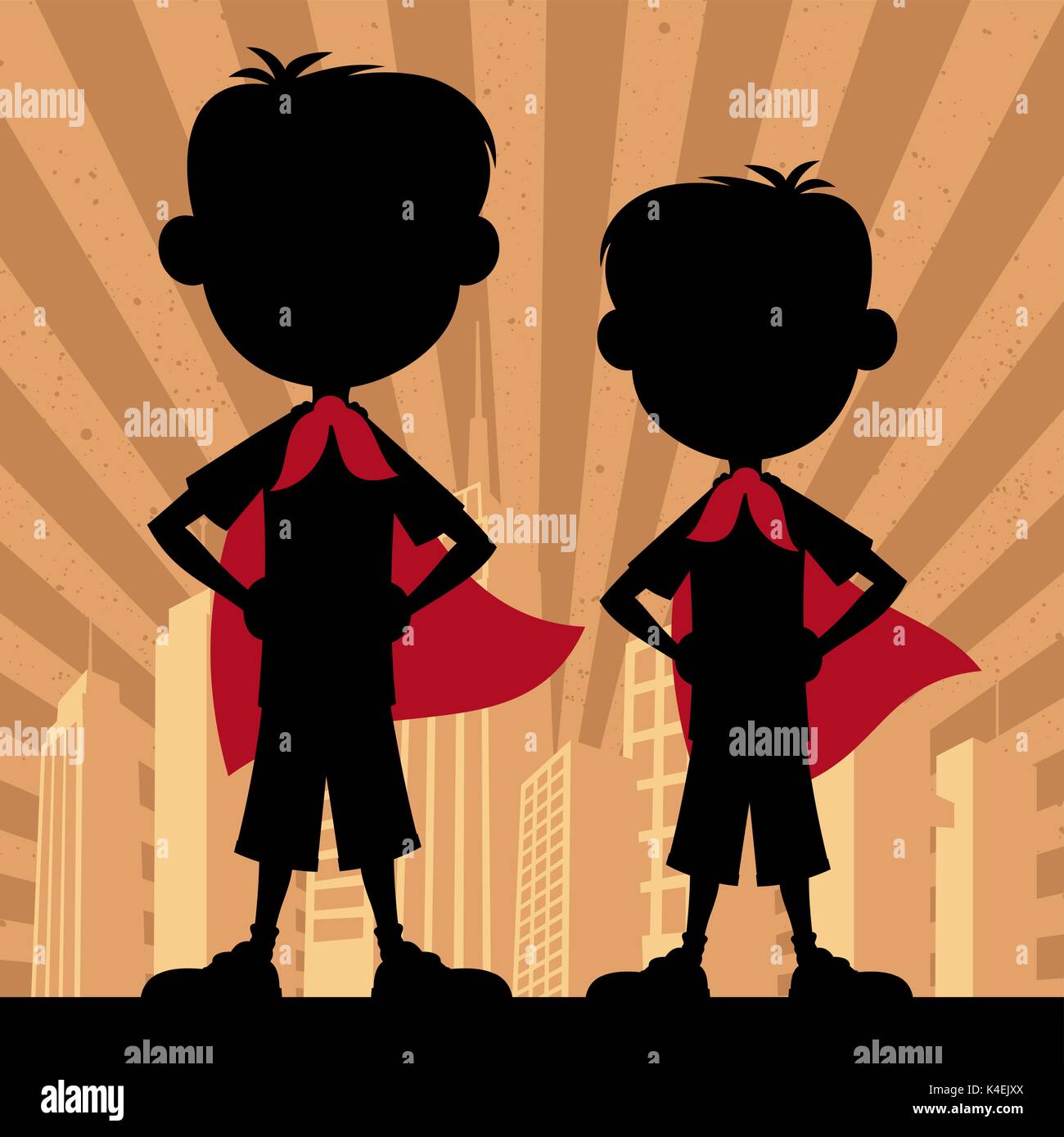 Strong boys Stock Vector Images - Alamy