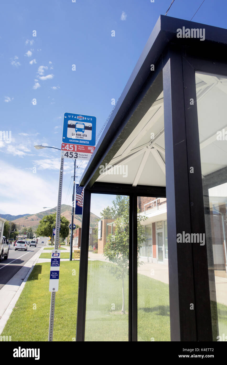 Poster bus stop sign hi-res stock photography and images - Alamy