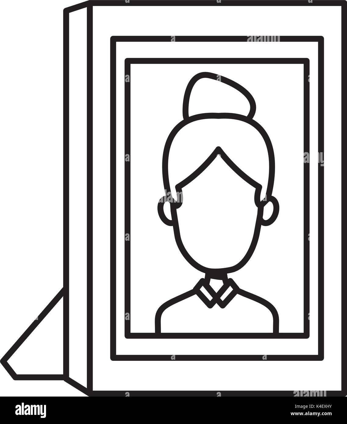 Girl picture frame Stock Vector Image & Art - Alamy