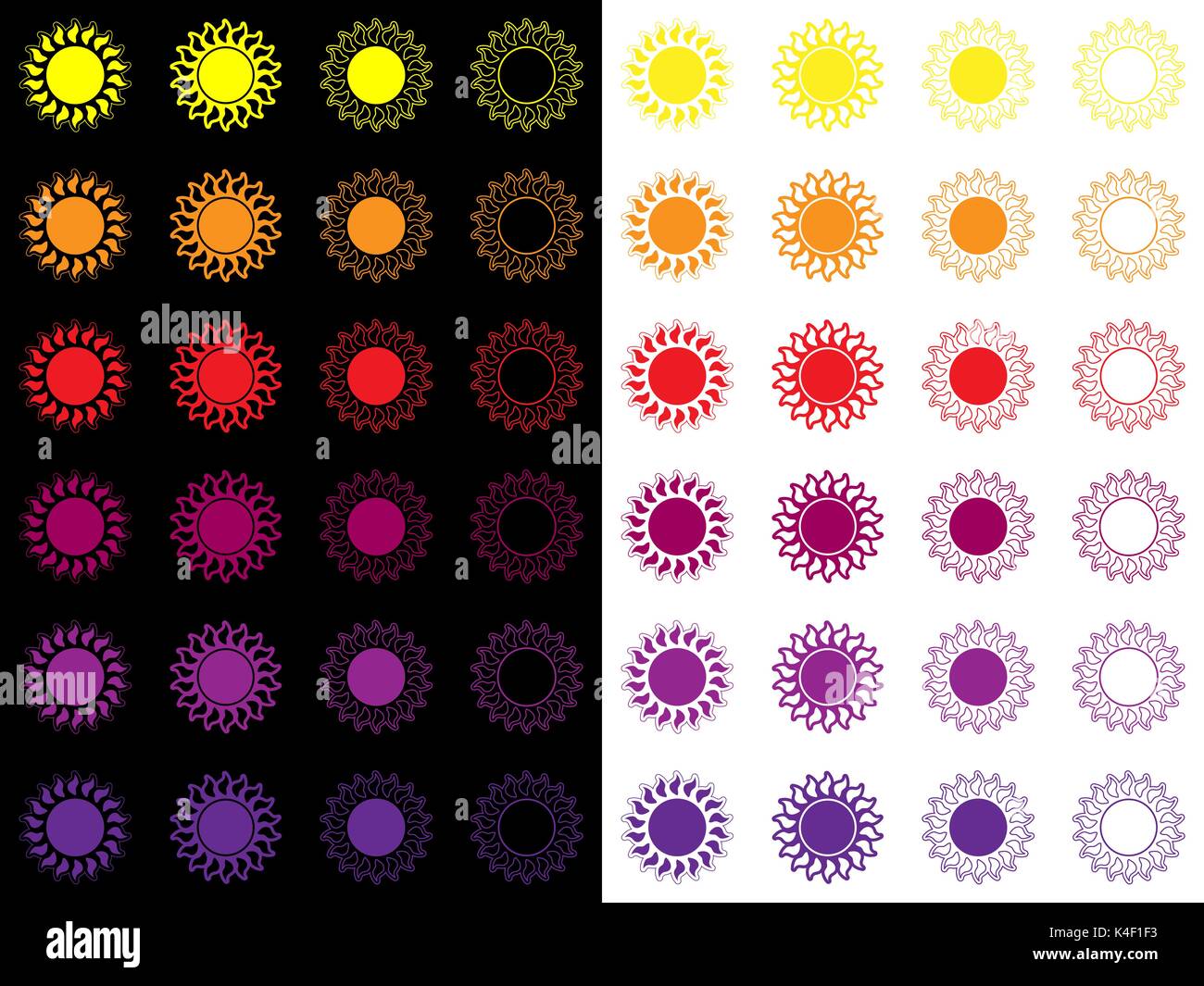 Sunny purple Stock Vector Images - Alamy