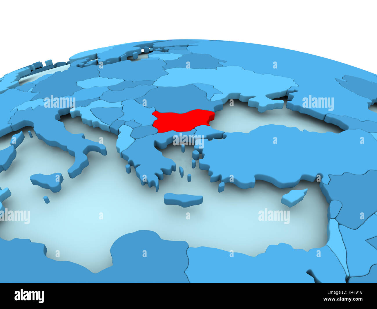 Bulgaria map in blue hi-res stock photography and images - Alamy