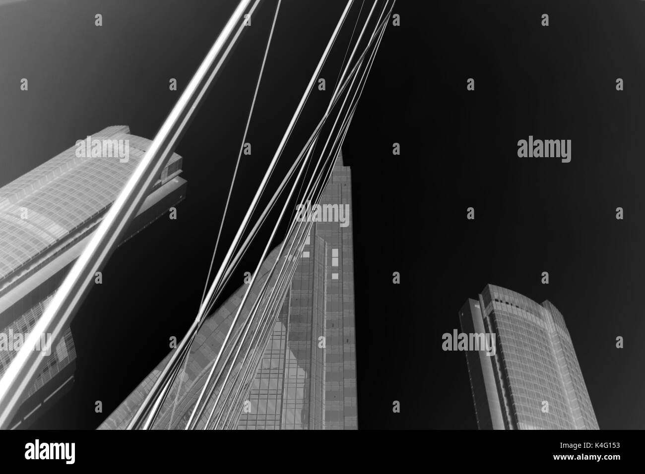 Abstract buildings background with B&W color Stock Photo - Alamy