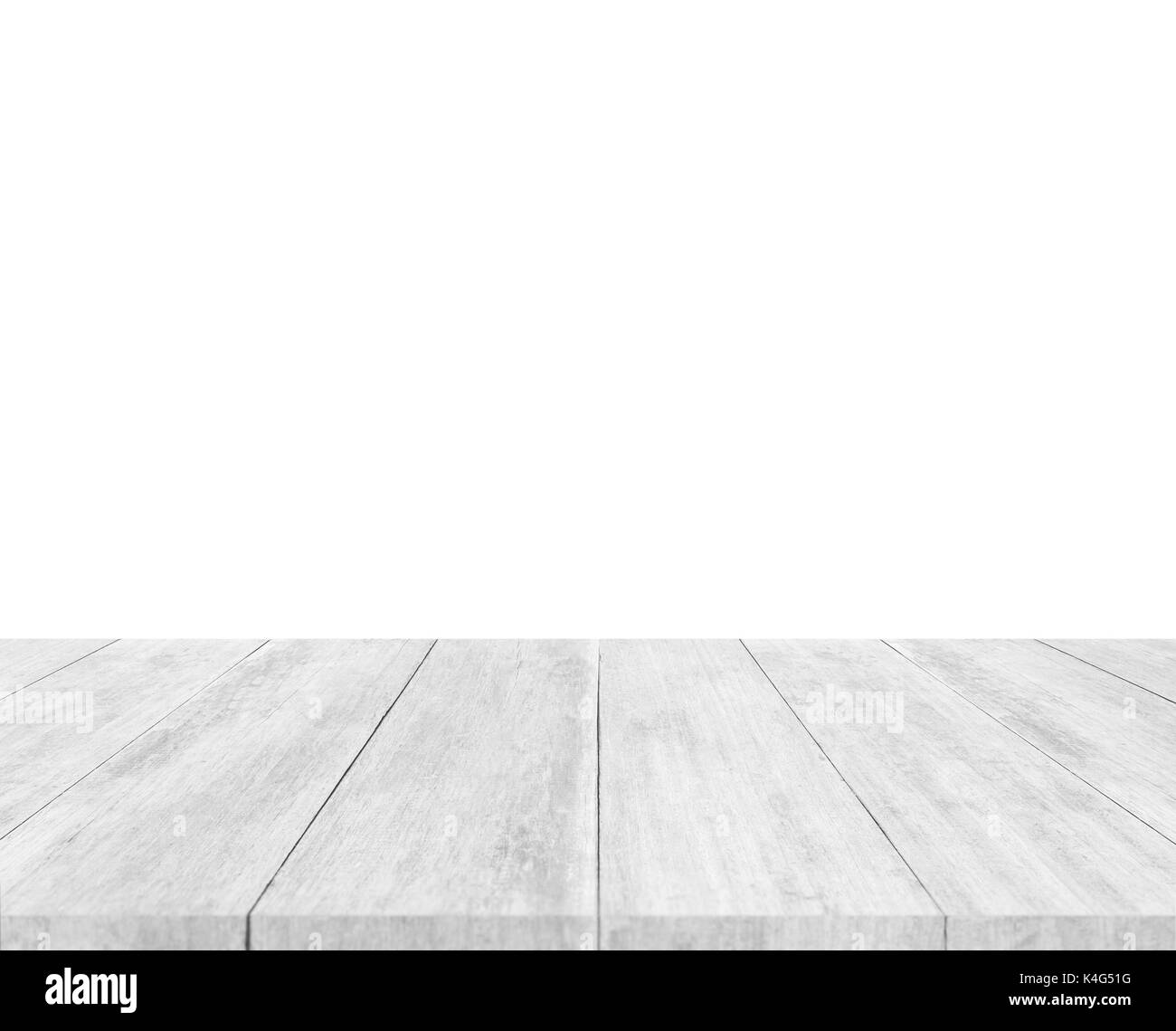 Vintage surface white wood table and rustic grain texture background ...