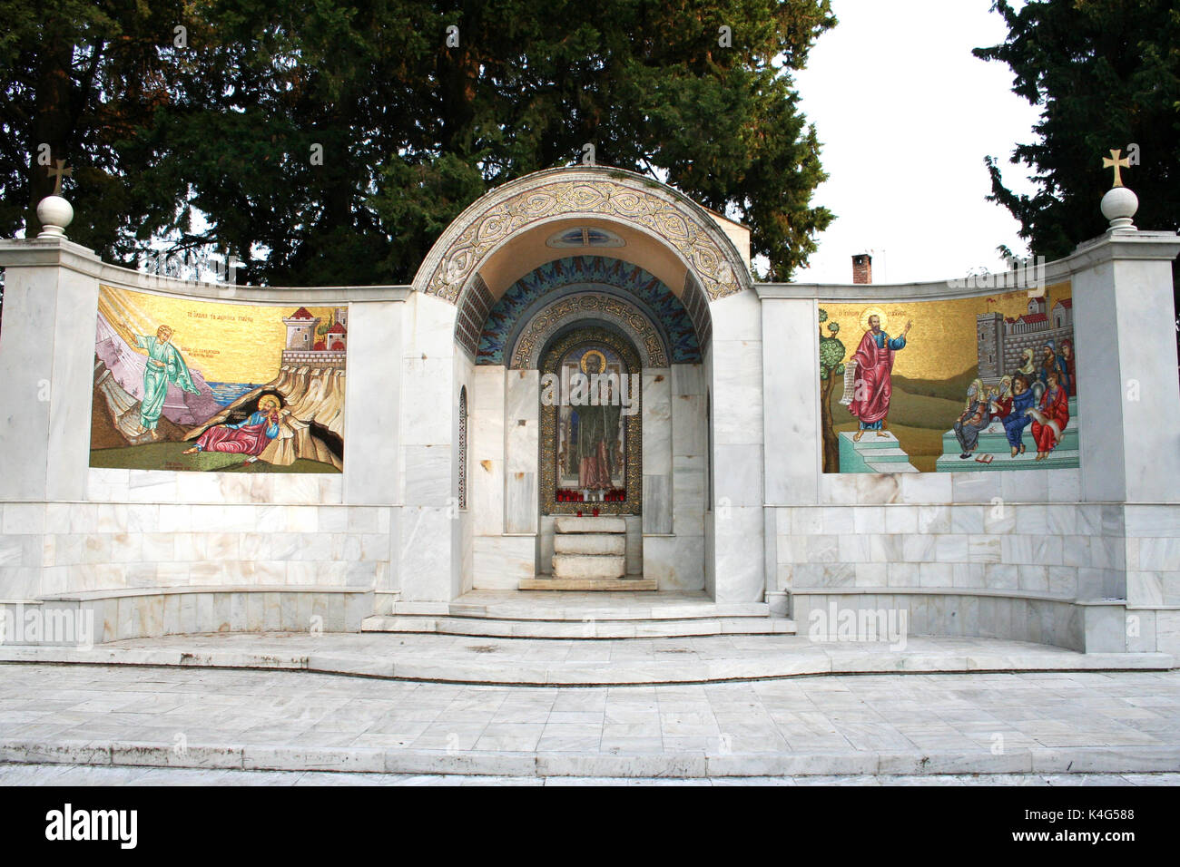 St. Paul Monument in Berea, Greece (Verea, Greece). Acts 17 Stock Photo ...