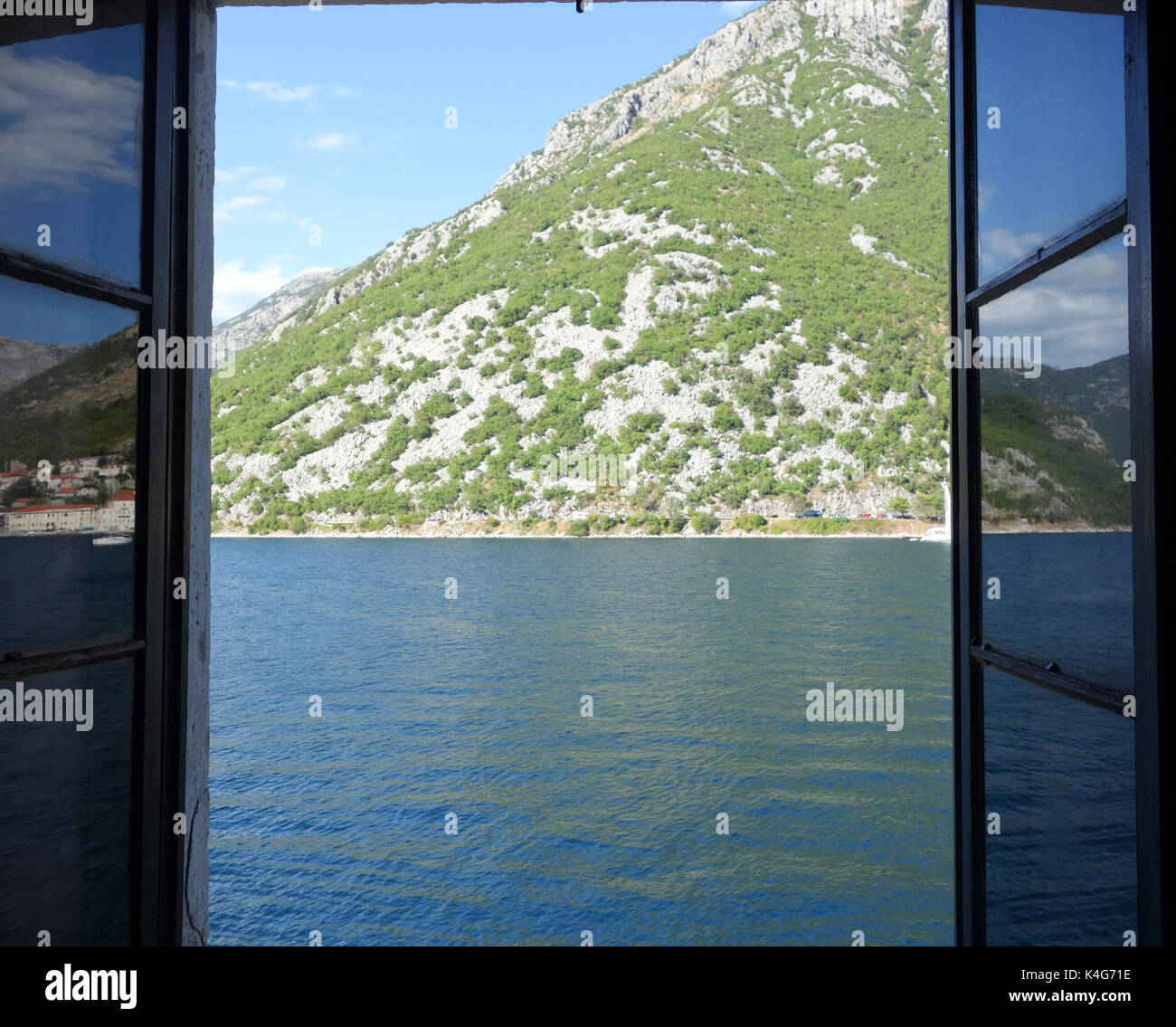 sea view through the window Stock Photo - Alamy