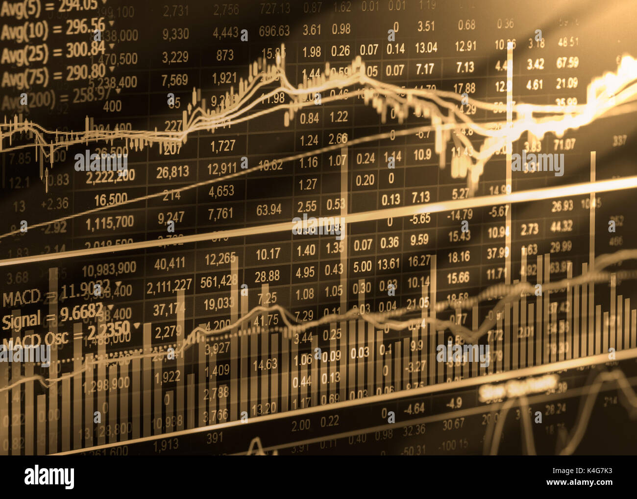 Abstract stock market data chart hi-res stock photography and images ...