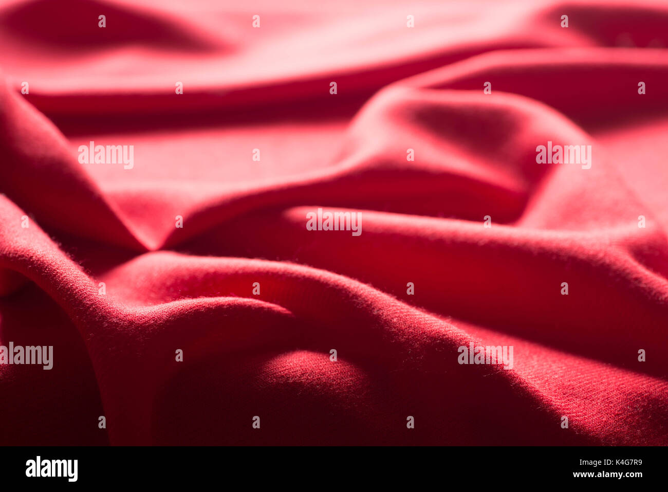 Soft bright red textile hi-res stock photography and images - Alamy