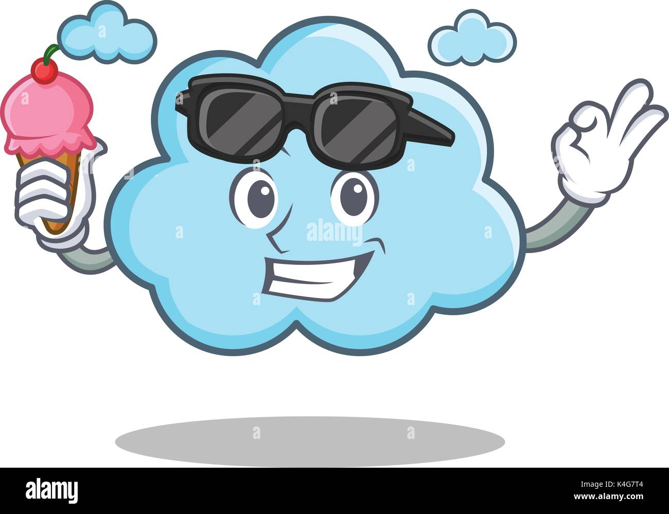 Cloud ice cream Stock Vector Images - Alamy