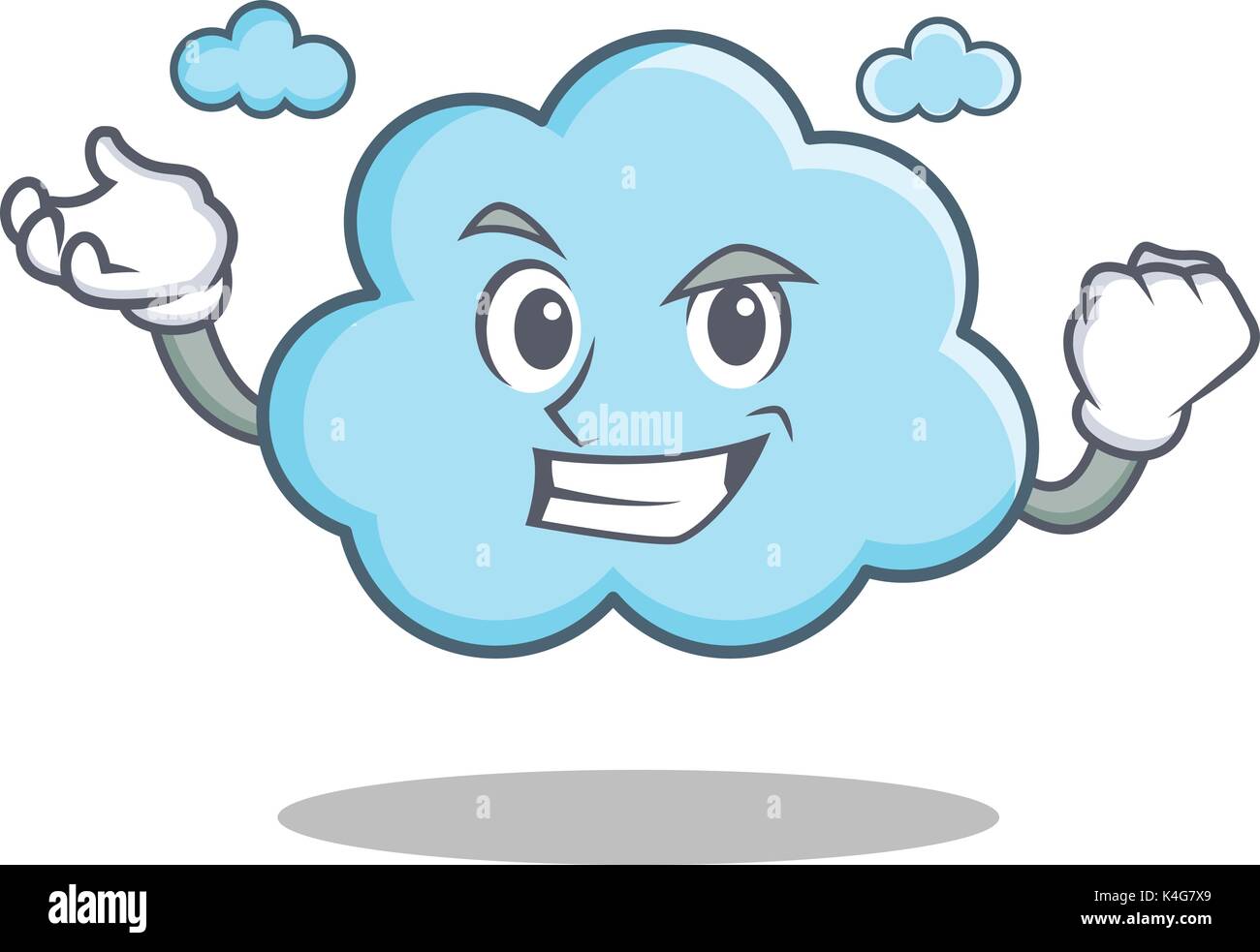 Successful cute cloud character cartoon Stock Vector Image & Art - Alamy