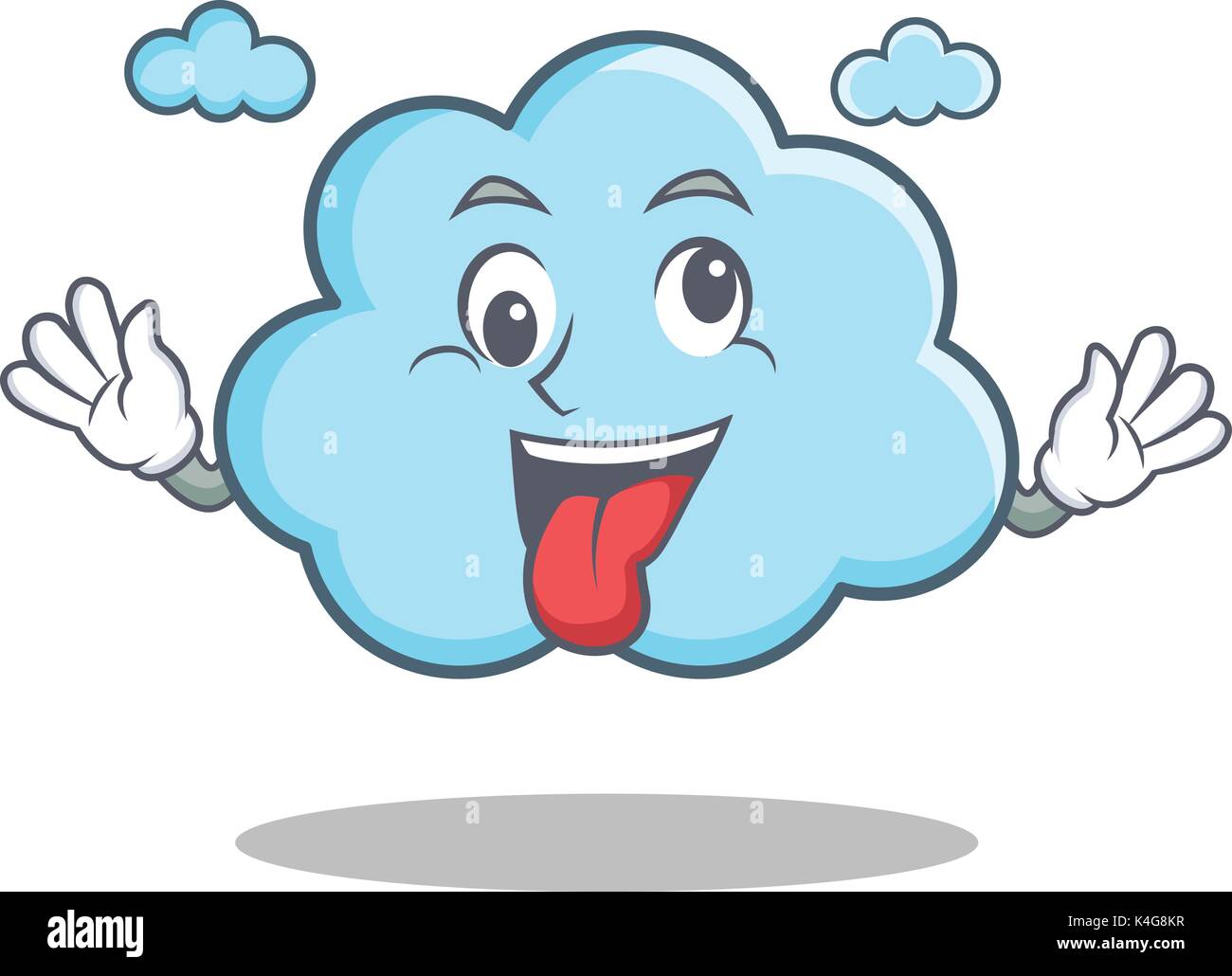 Crazy cute cloud character cartoon Stock Vector Image & Art - Alamy