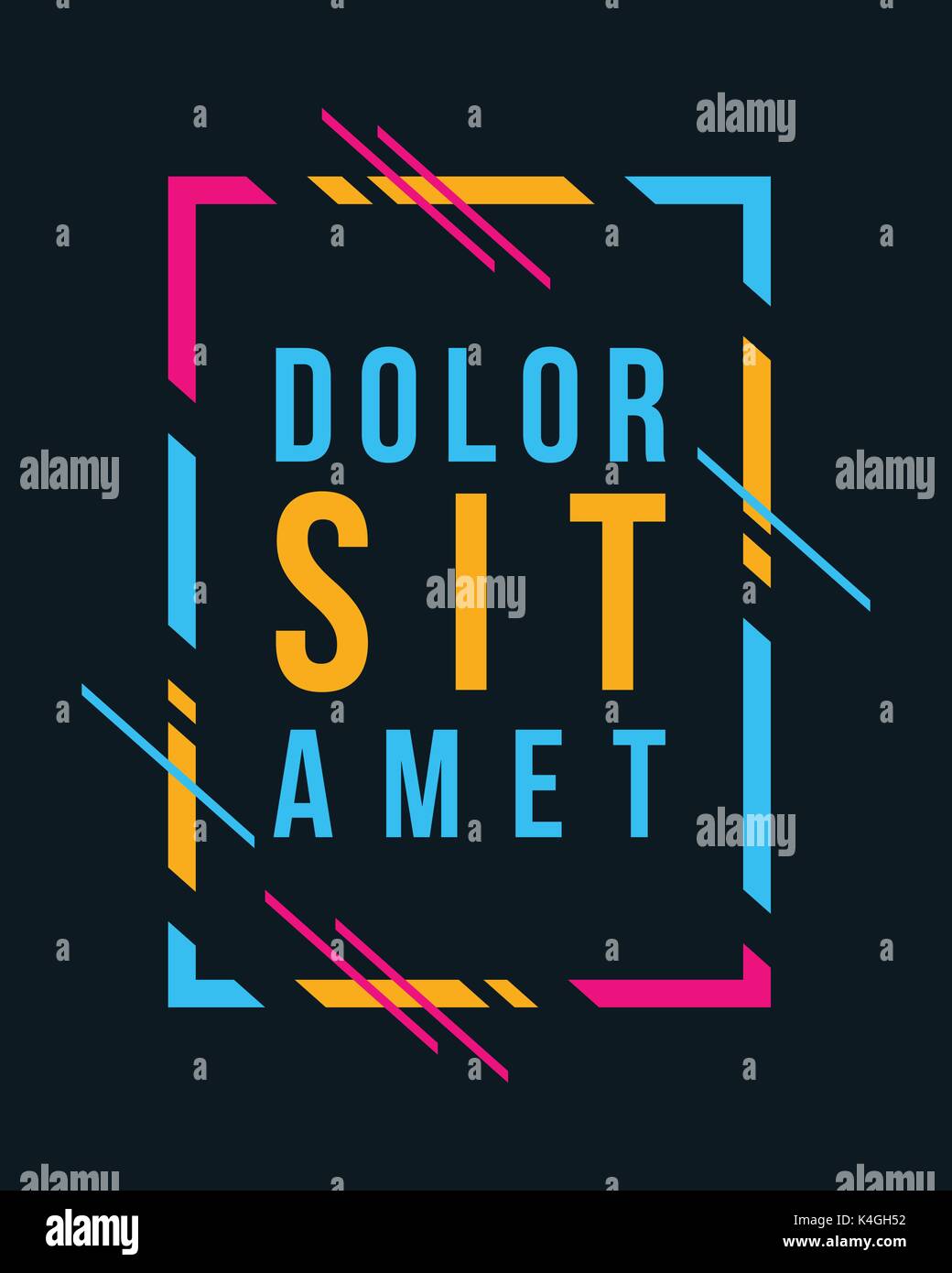 Vector frame Art graphics for hipsters with black background Stock ...
