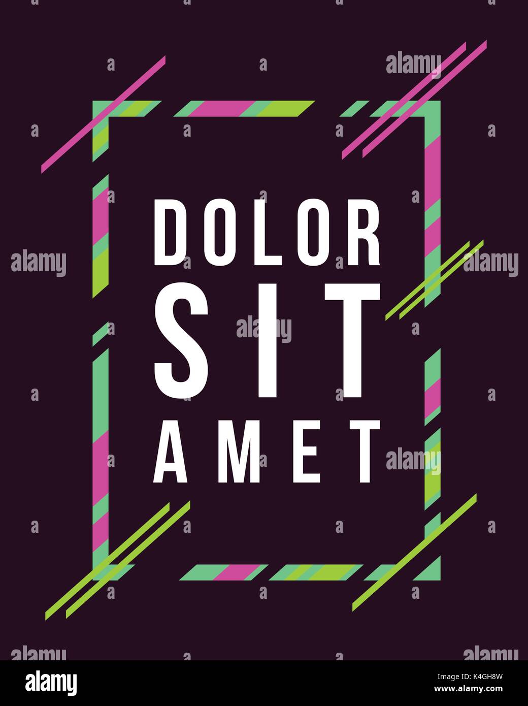 Vector frame Art graphics for hipsters modern style Stock Vector Image ...