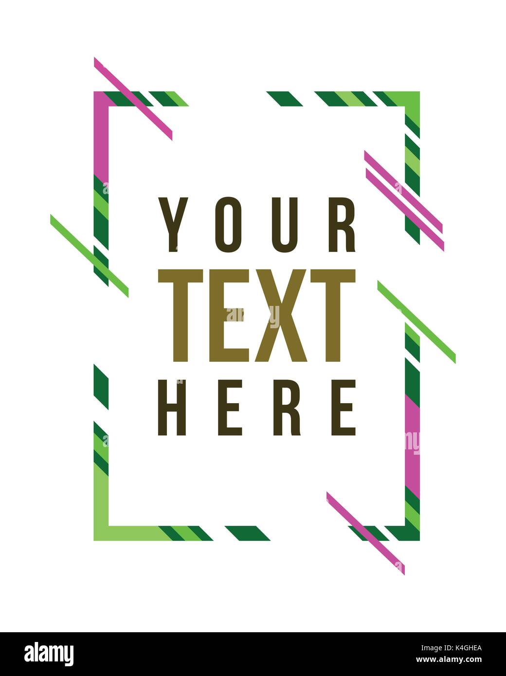 Vector frame Art graphics for hipsters style white background Stock ...