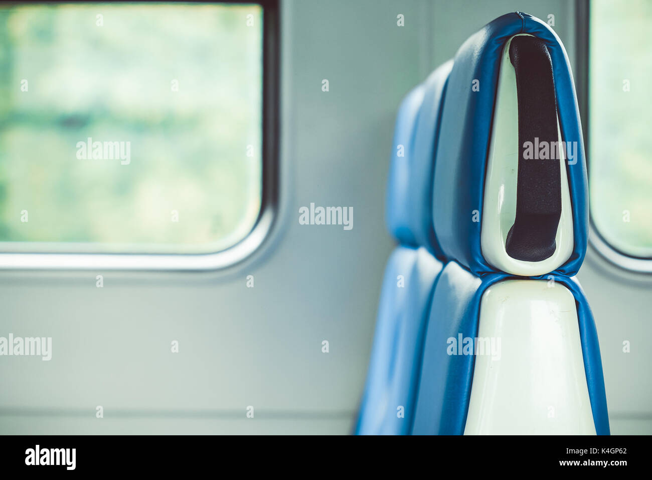Emtpy interior of the train for long and short distance in Europe Stock ...