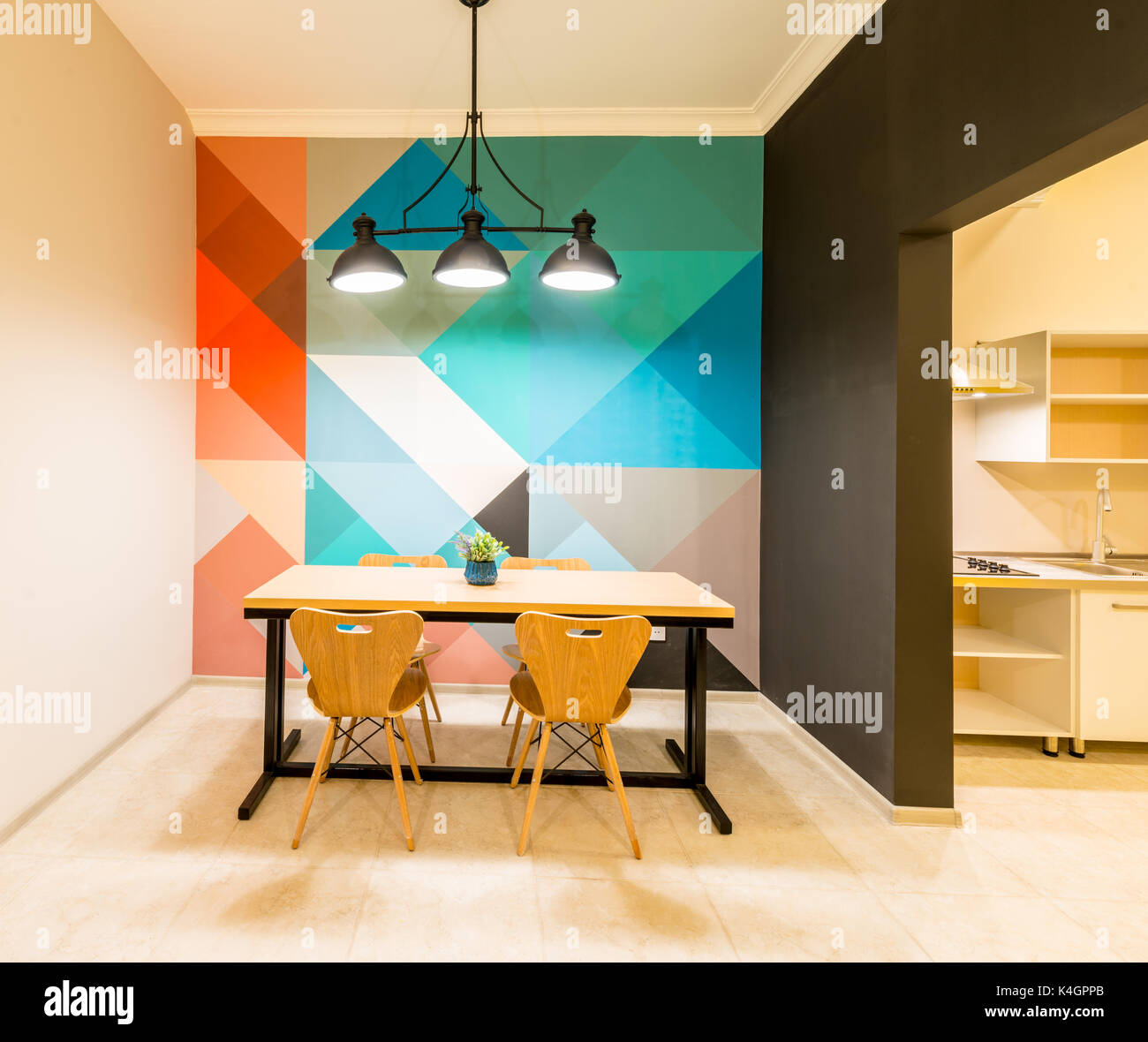 Modern kitchen interior at home Stock Photo - Alamy