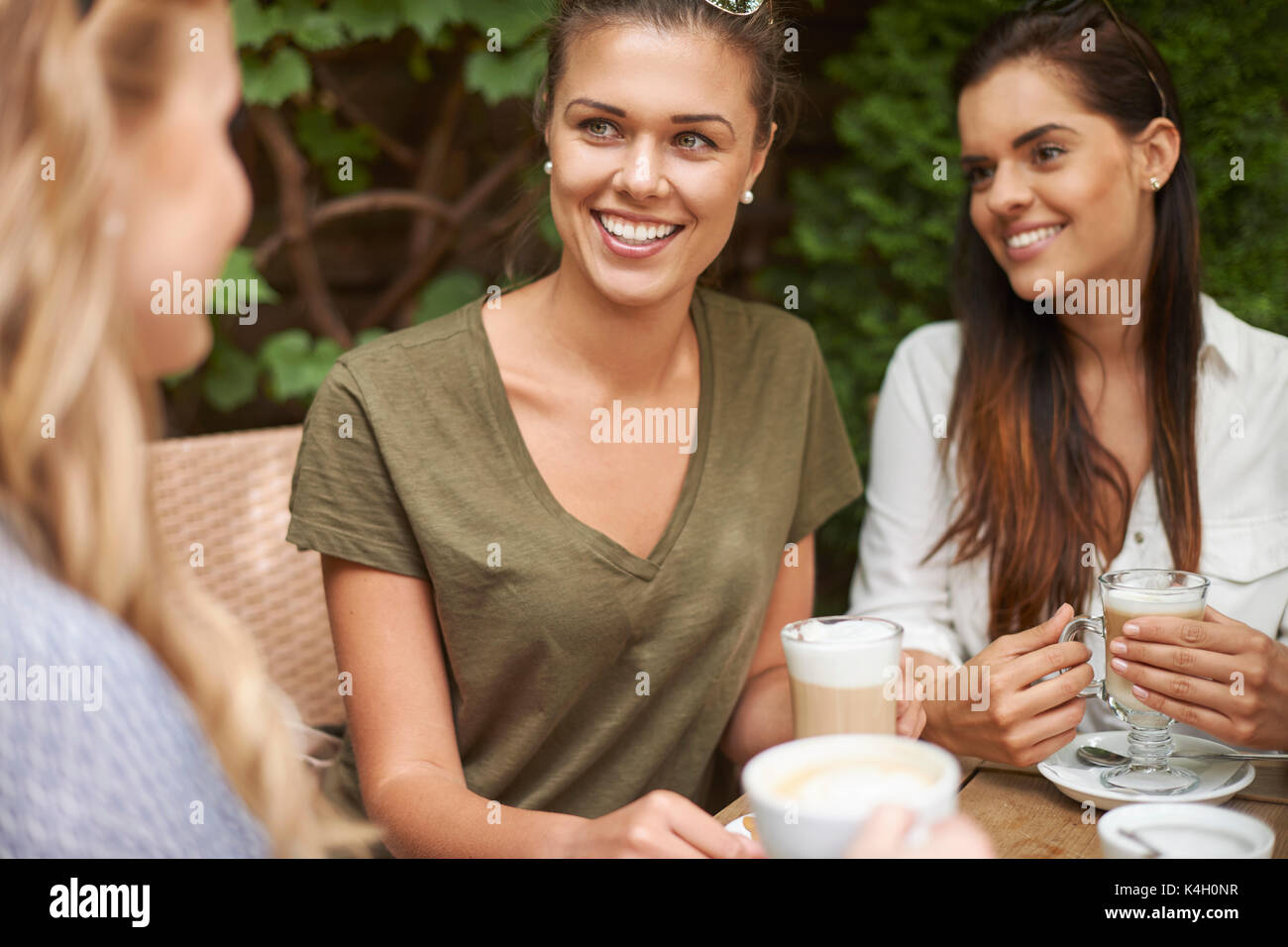 Meeting with the best friends always improves mood Stock Photo - Alamy