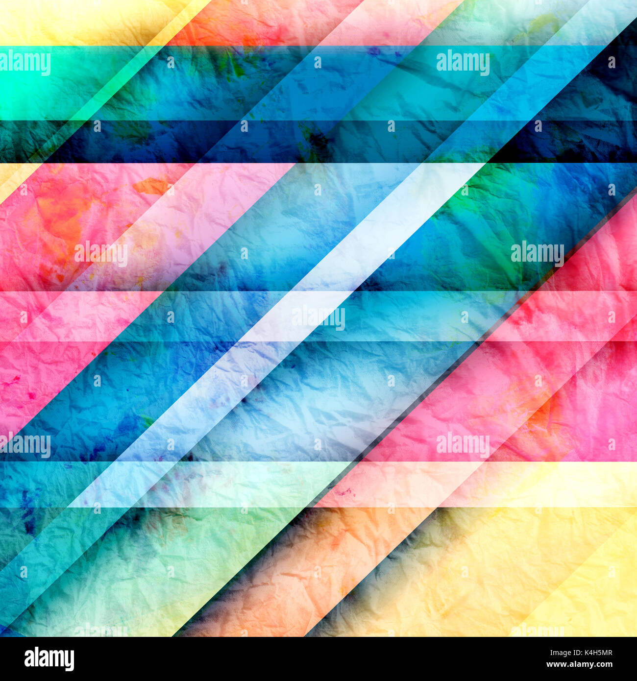 Abstract bright geometric background with different shapes for design ...
