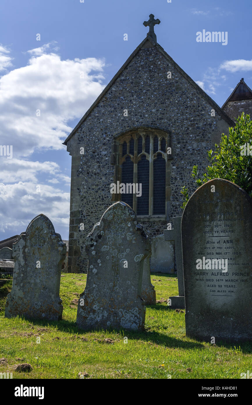 Graveside at St Mary Magdalene in Lyminster Stock Photo - Alamy