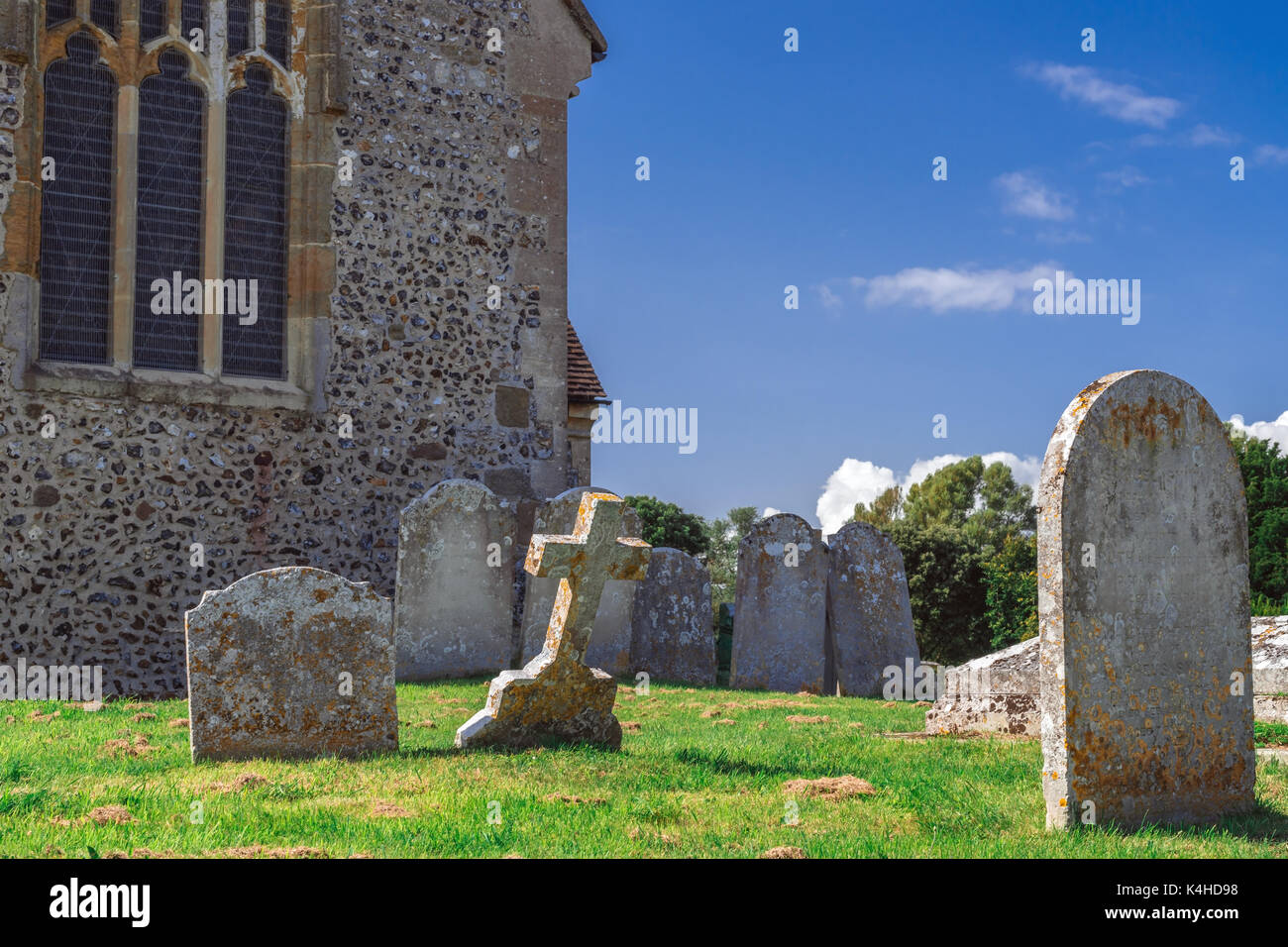 Graveside at St Mary Magdalene in Lyminster Stock Photo - Alamy