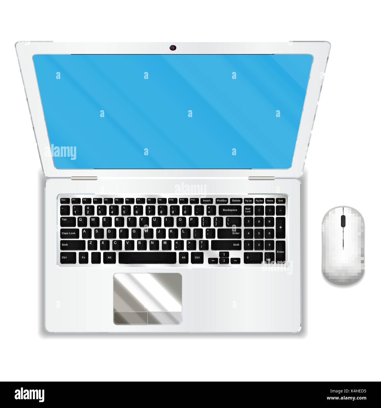 Above laptop Stock Vector Images - Alamy