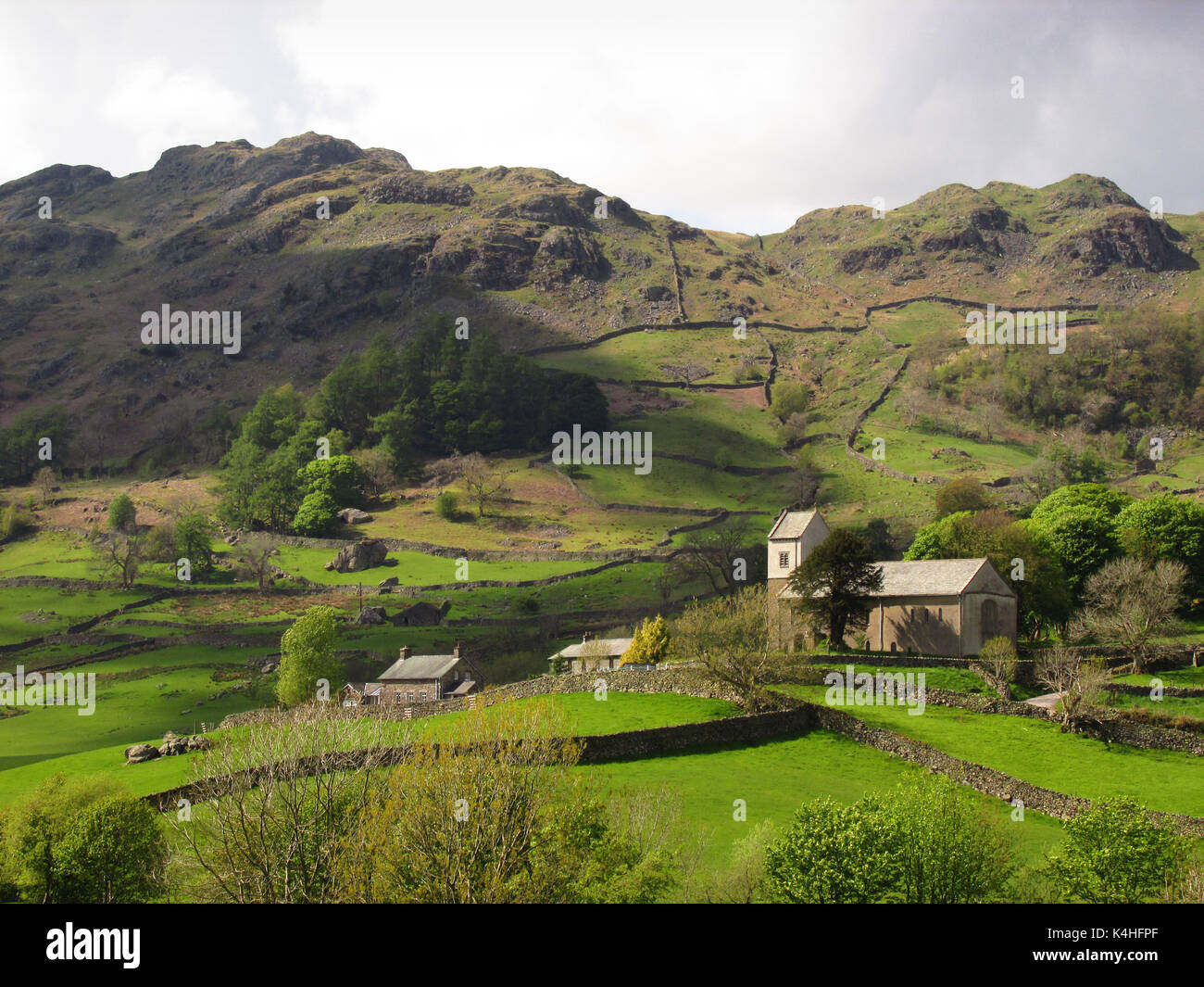 Tranquil Lake District Valley in High Summer, Kentmere, Cumbria, UK ...